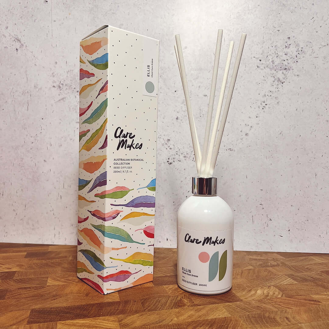 Clare Makes Candles - Ghost Gum Breeze 200ml Reed Diffuser – MadeMart.
